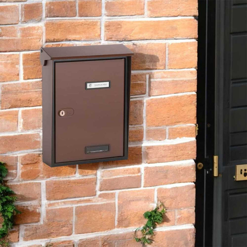 Wall Mounted Letterbox External Lockable San Zenone — Letterbox Supermarket