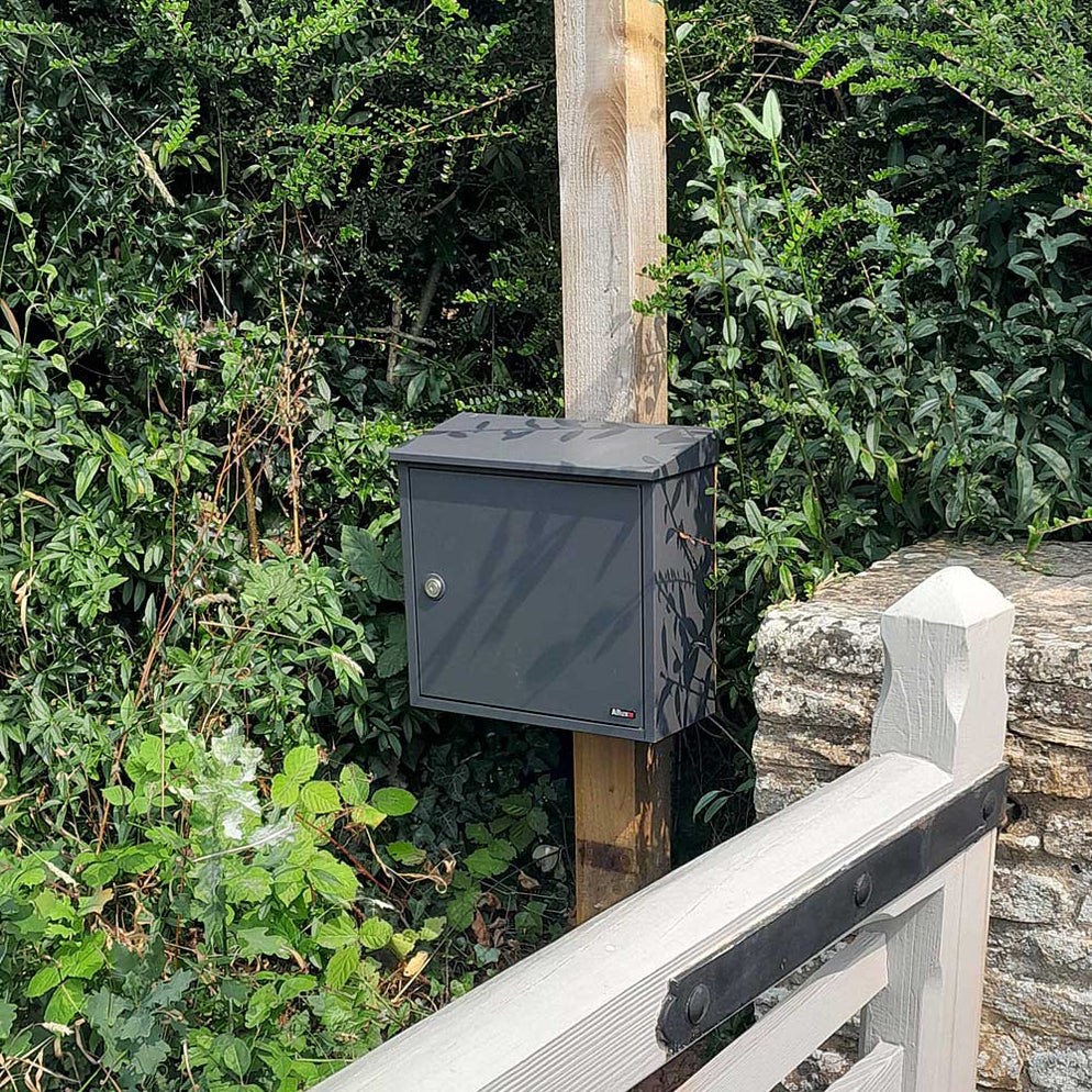 Wall Mounted Post Box Lockable Powder Coated Allux 400 — Letterbox ...