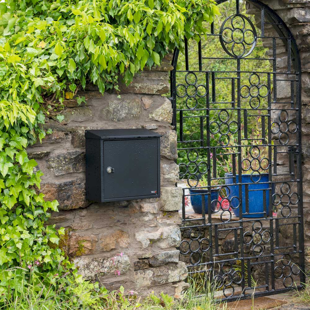 Wall Mounted Post Box Lockable Powder Coated Allux 400 — Letterbox ...