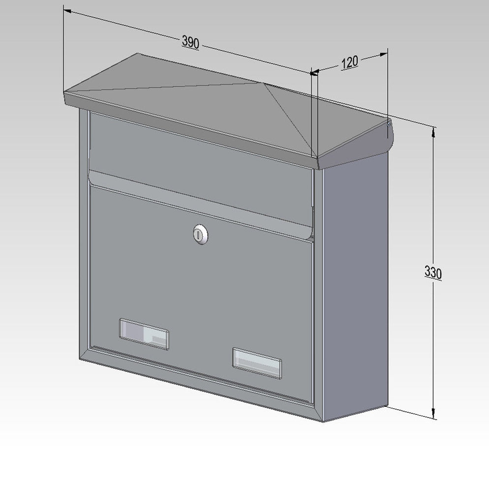 Wall Mounted Post Box Outdoor Large Capacity SD5 — Letterbox Supermarket