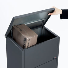 Free Standing Parcel Delivery Box Rear Access Allux 600 — Letterbox ...