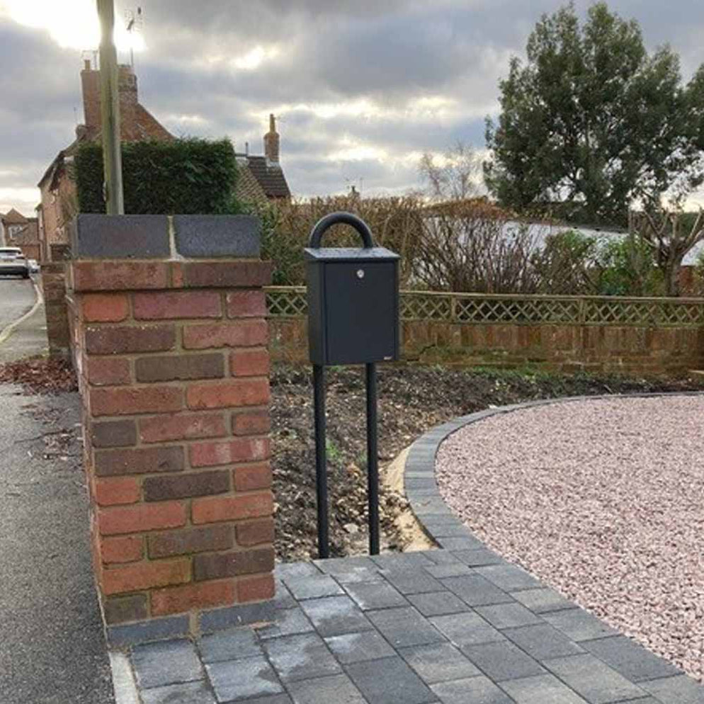 Free Standing Post Box Lockable Powder Coated Allux 200 — Letterbox ...