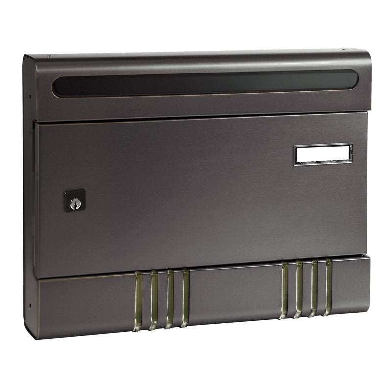 Wall Mounted Post Box Slim Profile Rust Proof Aluminium Tocco Di Itali ...